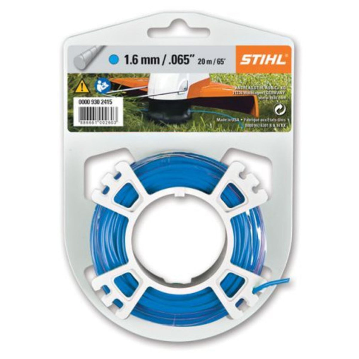 STIHL 62' .065 Blue Quiet Trimmer Line | 0000 930 2415 – Main Street Mower